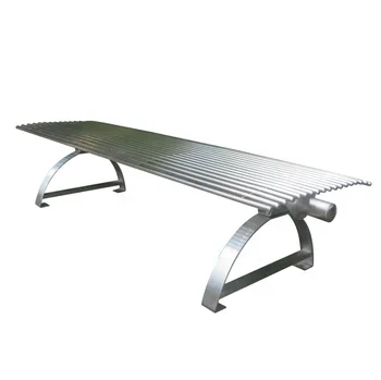 Modern Backless Metal Outdoor Stainless Steel Park Benches - Buy ...