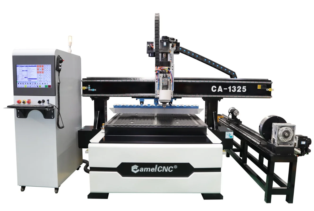 Easy Operation 4 Axis Wood Carving Cutting Machine Processing Wood ...