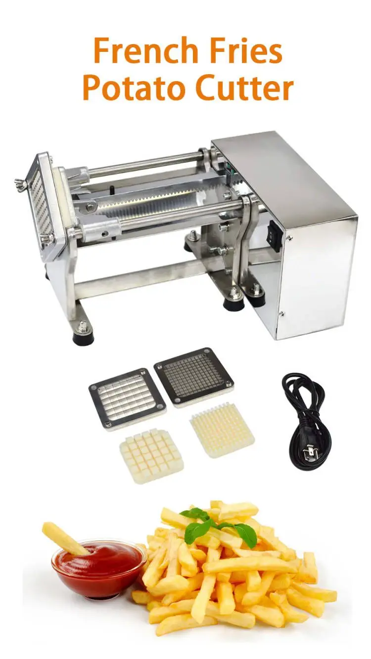 Oo 3 Blades Electric Vegetable Slicer French Fry Potato Cutter Machine ...