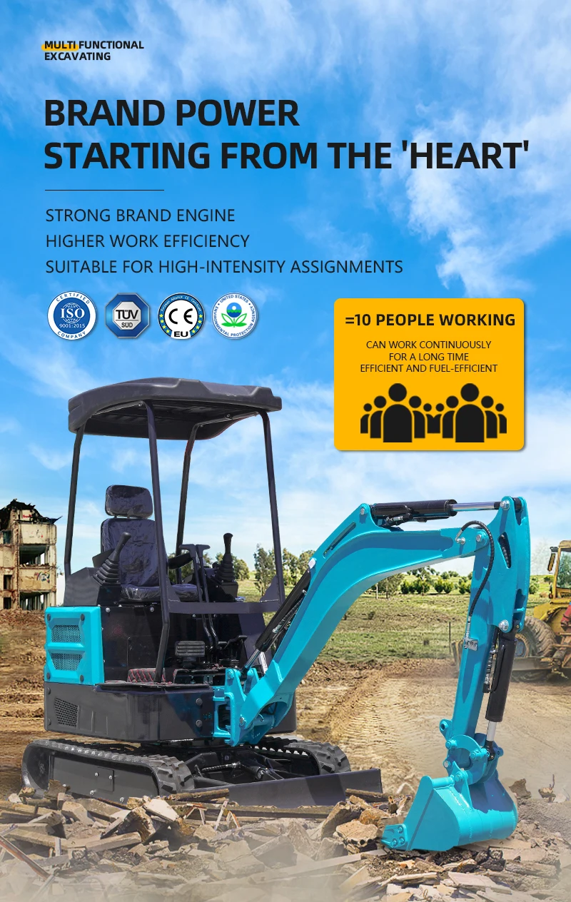 KAILT Mini Excavator with Suspension Seat for Enhanced Operator Comfort ...