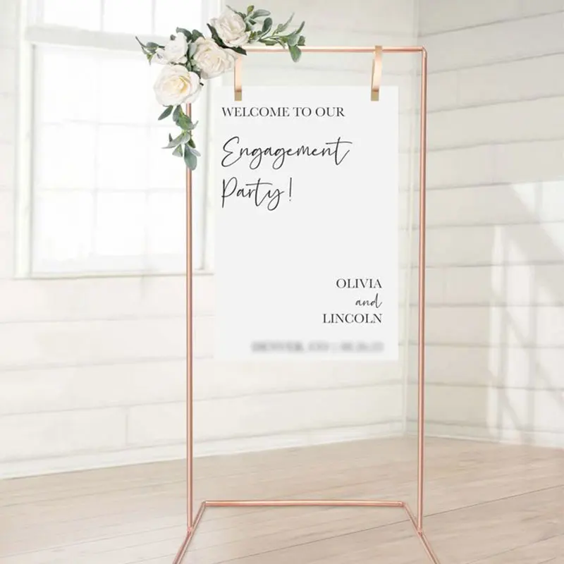 Custom Wedding Arch Frame Welcome Stand Free Standing Wedding Ceremony ...