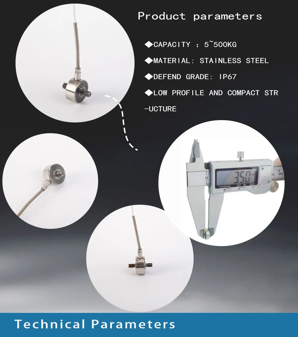 Micro Miniature Load Cell Tension Sensor Pull Rod Spoke Type Load Cell ...