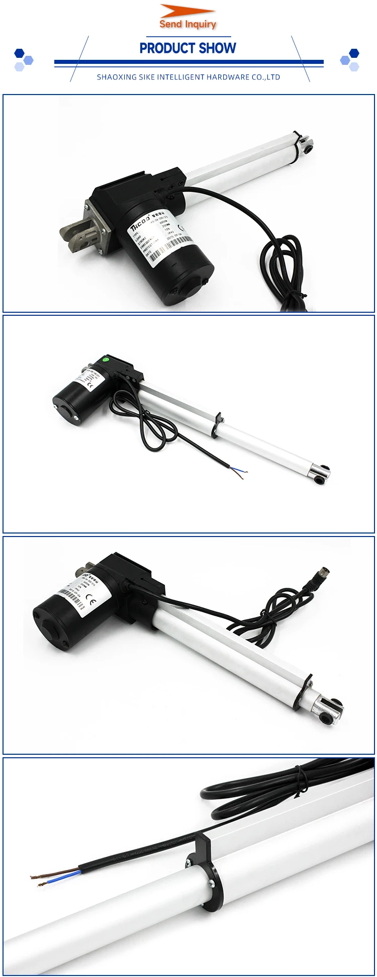 12vdc 24vdc 6000n 900mm Linear Actuator Synchronized Controller Bed ...