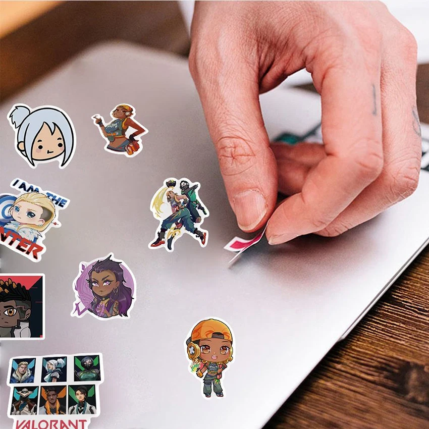 50pcs Valorant Shooting Game Graffiti Stickers For Boy Watervottle ...