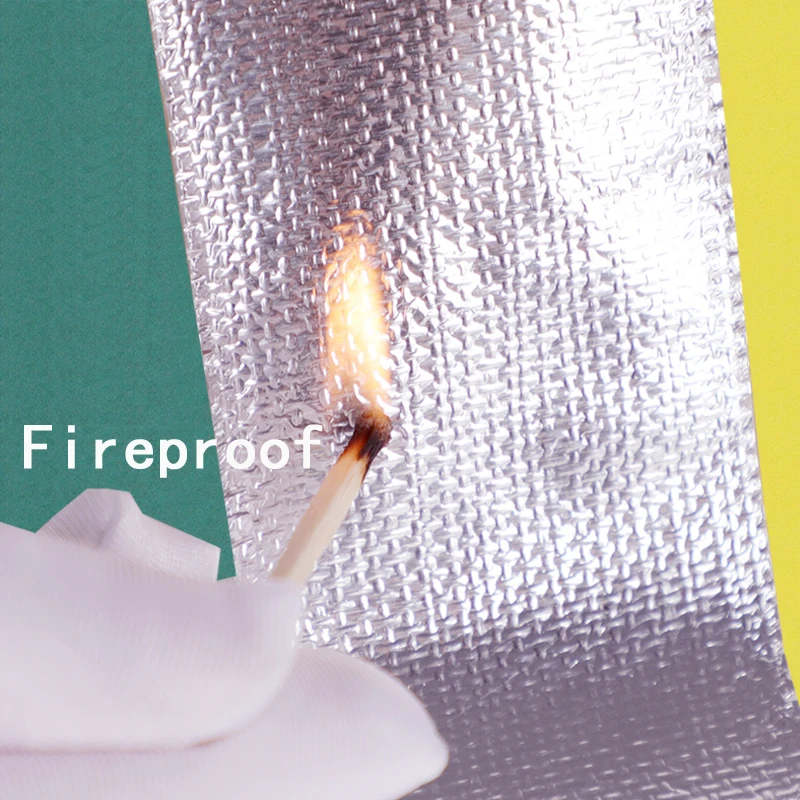 110g Aluminum Foil Fiberglass Cloth For Warehouse High Temperature ...