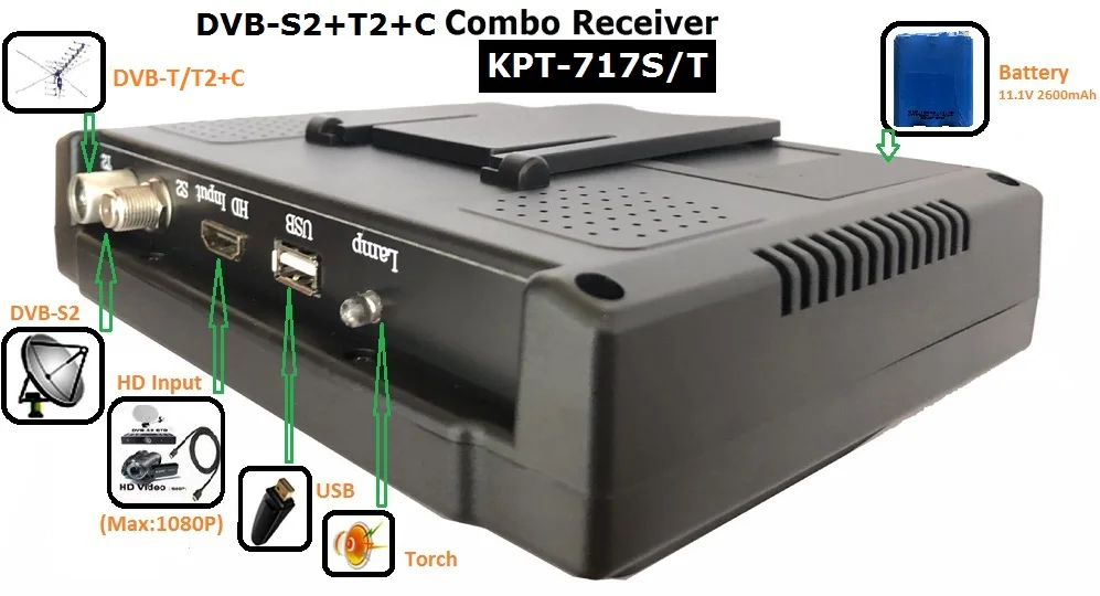 KPT-717ST SATLINK ST-5150 DVB-S2/T2/C HD Satellite Meter