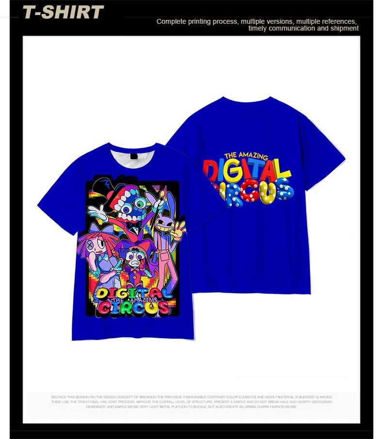 100% Cotton One Piece Luffy Anime Digital Print T-shirt Boys' 3d ...