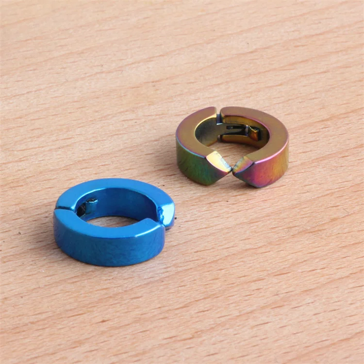 Wholesale Titanium Steel Open Non Pierced Ear Clip Hip Hop Men Unisex ...