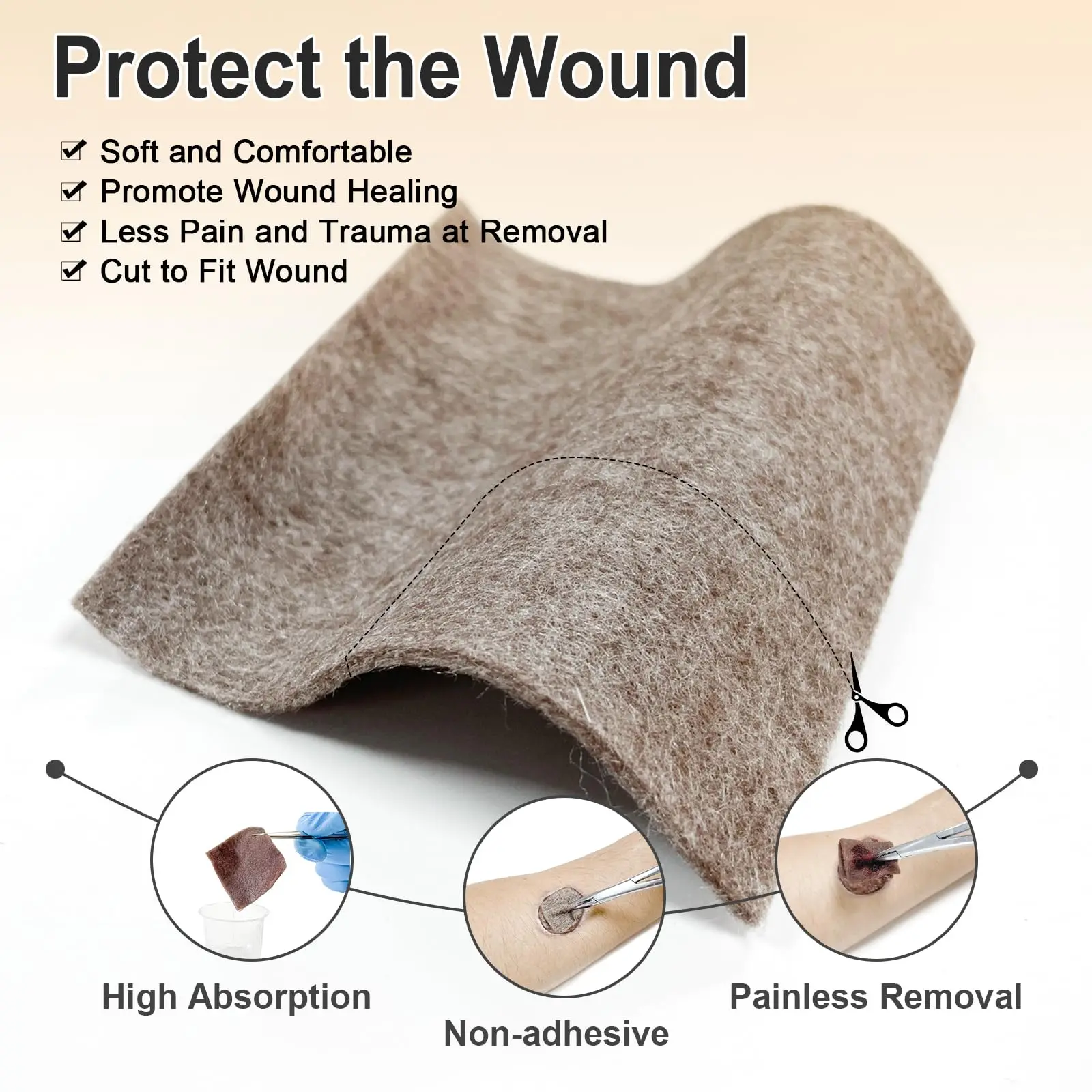 Carbou Silver Calcium Wound Dressing - Antibacterial Care