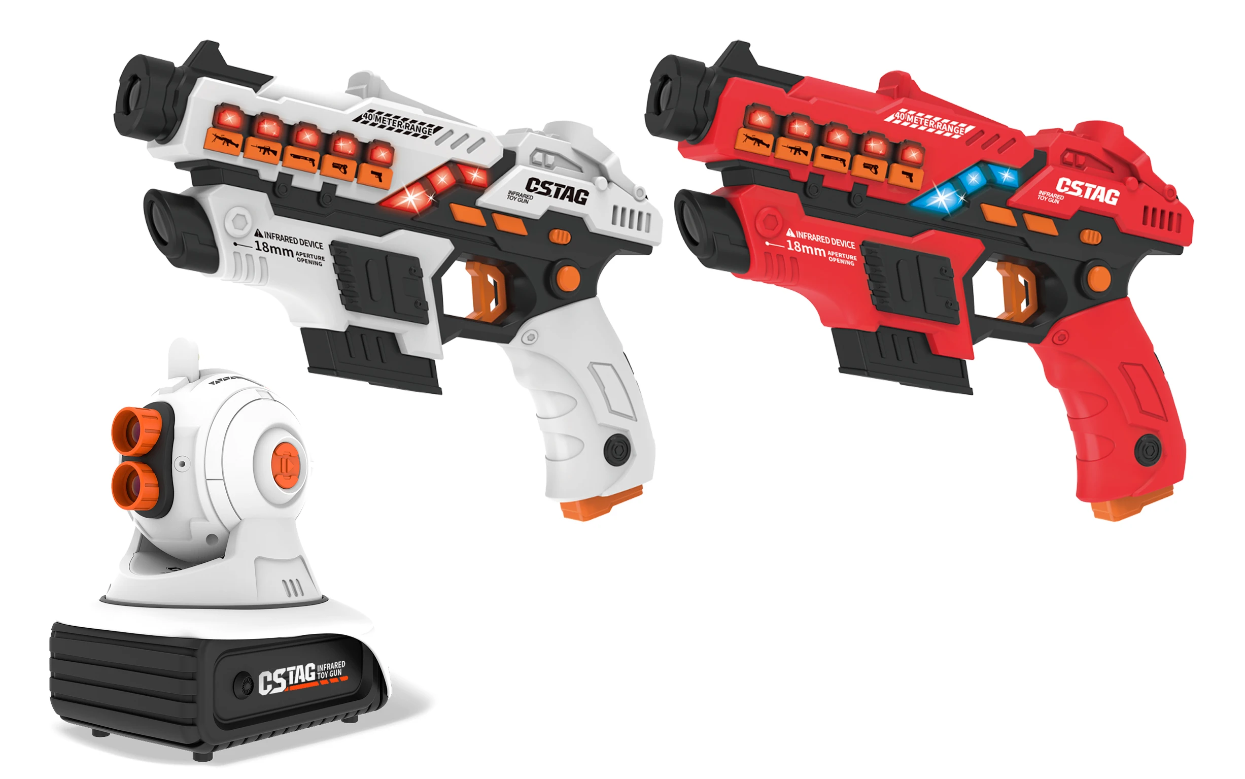 Infrared Sounds Shooting Games - 2-Player Vibrate Laser Guns