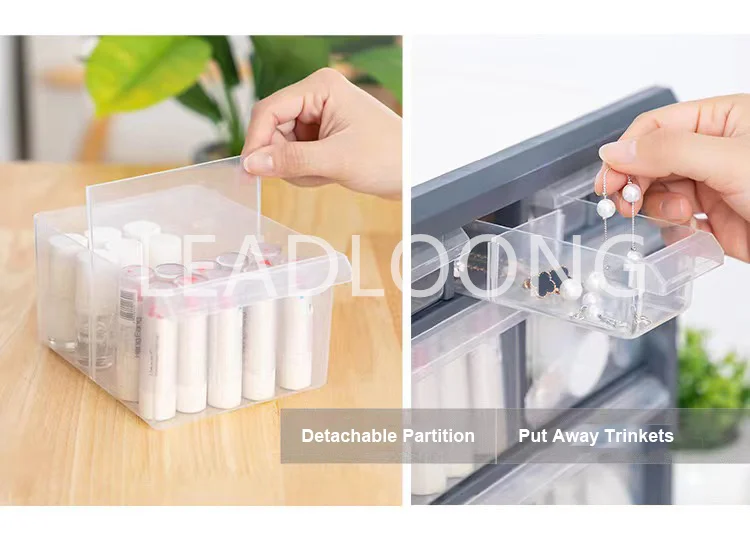 24 Drawers Plastic Storage Cabinet Small Parts Screw Organizer For ...