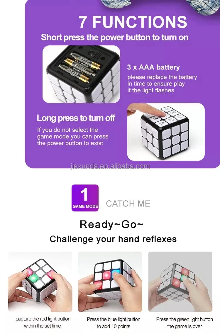 Autism Sensory Toys - Flashing Cube Brain Game for Kids