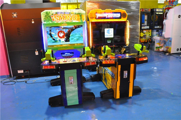 Funny Coin Operated Shooting Zombies Gun Arcade Game