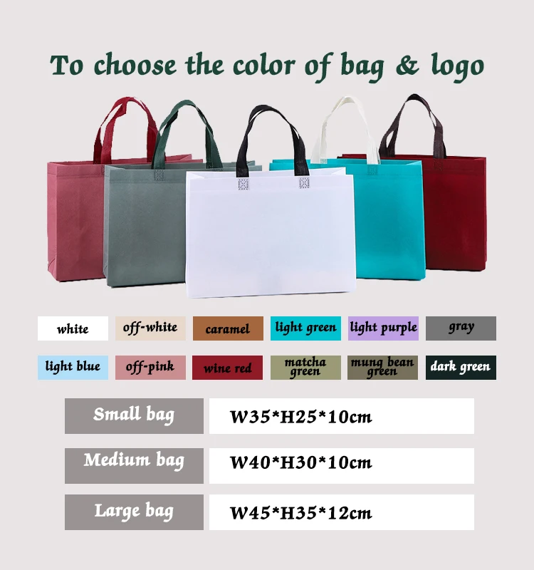 Custom Eco-friendly Reusable Shopping Bag Non-woven Bag With Printed ...