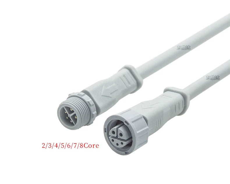 M13 Waterproof Female Connector 5.5mm 2.1mm 2.5mm 2.1 2.5 5.5 021 Power ...