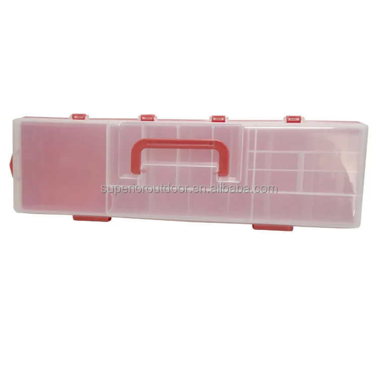 SUPERIORFISHING PP Multifunction Clear Storage Case Fishing Tackle Box ...