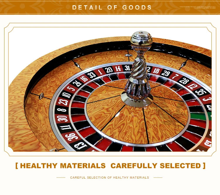 32 Inch Wooden Roulette Wheel for Casino Gambling Table - OEM