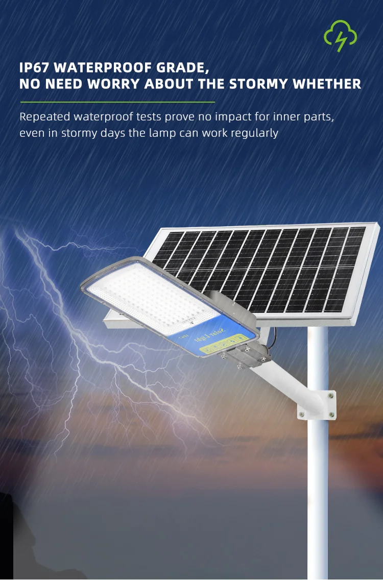 Solar Panel Street Light 100W 200W 300W - Outdoor Solutions