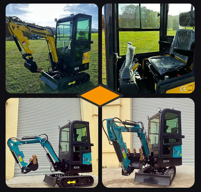 KK10 Cabin KUBOTA Mini Excavator - High Quality & Versatile
