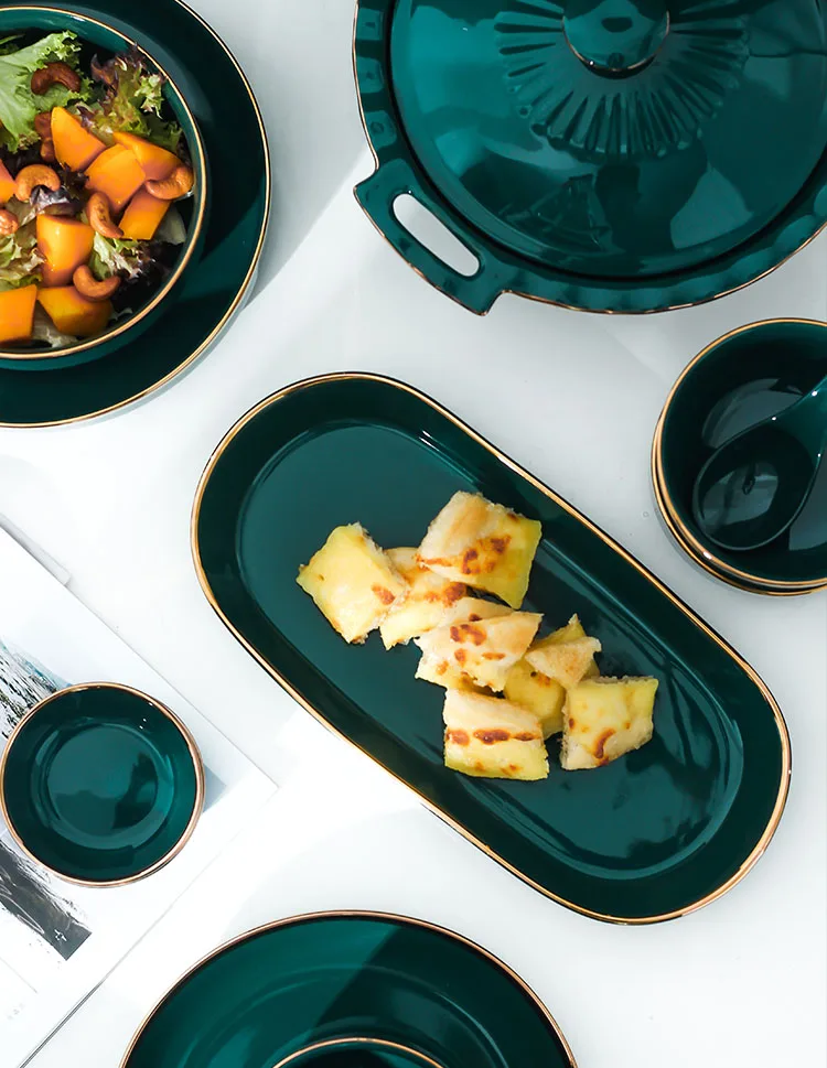 Custom Nordic Luxury Dinner War Dish Set Dinner Dinnerware Plates Sets ...