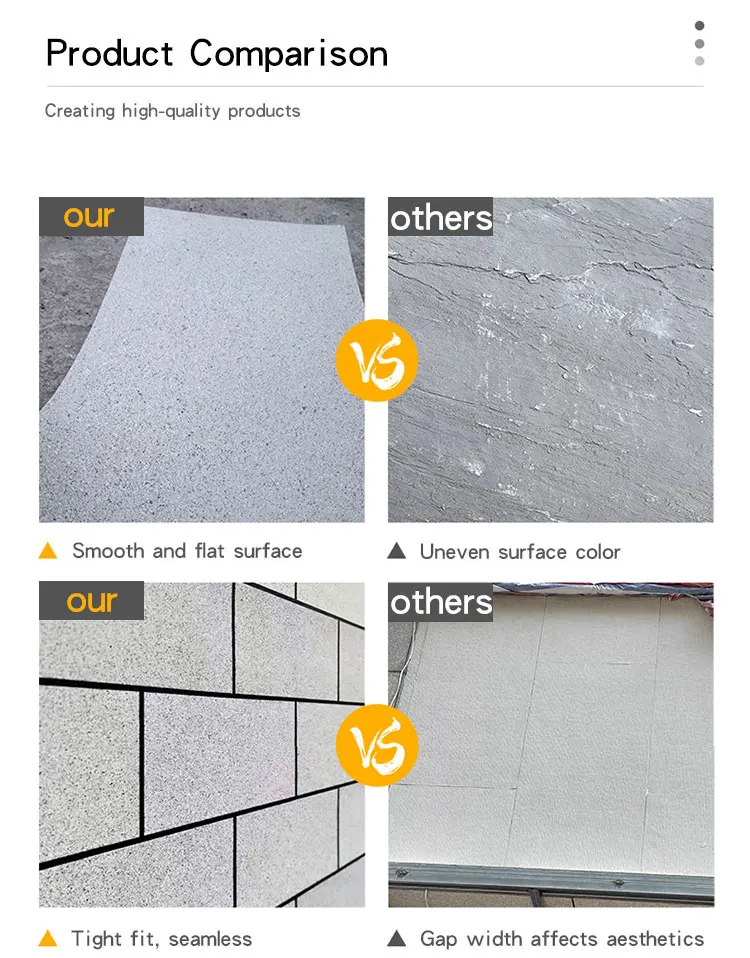 Exterior Wall Cladding Flexible Stone Sheet Planar Granite Natural ...