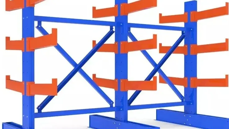 Industrial Cantilever Racking System Heavy Duty Shelving Warehouse ...