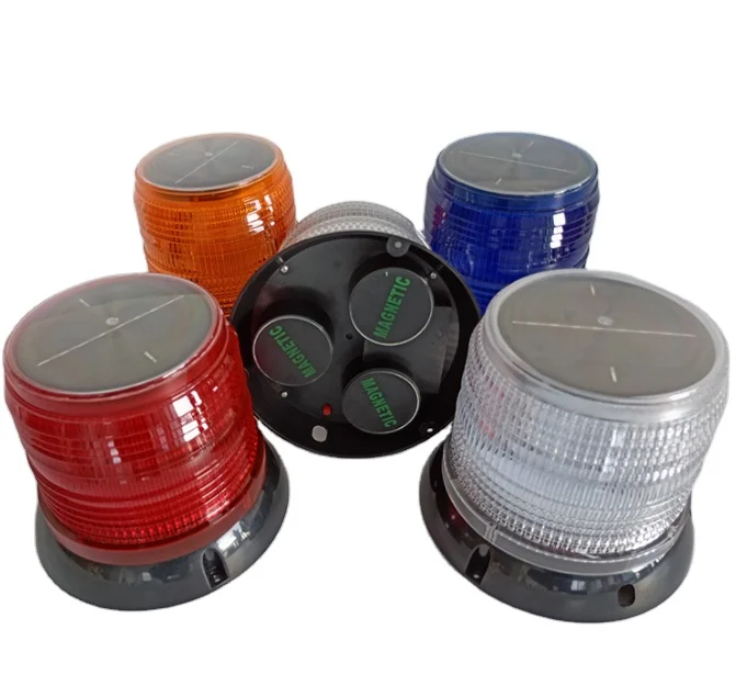 Vehicle Solar Warning Rotating Beacon Light For Work Safety - Buy Solar ...