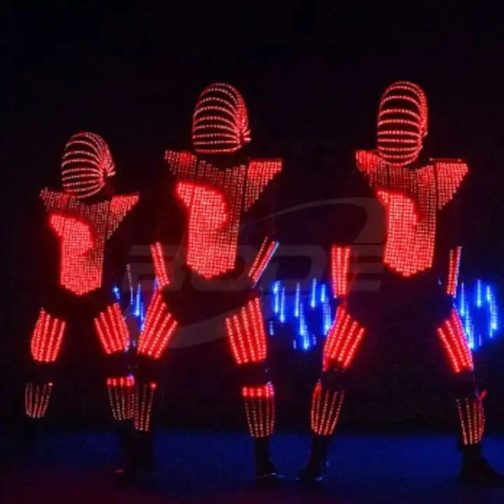Traje De Robot LED Light Costume Clothing High Heel Predator Led ...