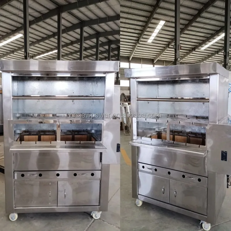 Fully Automatic Commercial Barrel Charcoal BBQ Machine