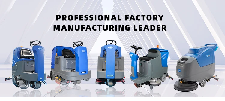 Compact Small Scrubber Floor Cleaning Machine Hand-Push Electric Floor ...