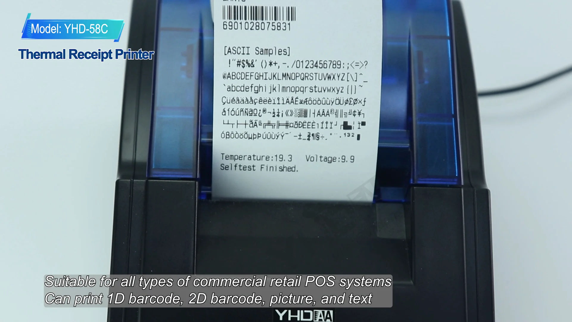 Contracted Style 58mm Thermal Receipt Printer For All Pos System Yhd ...