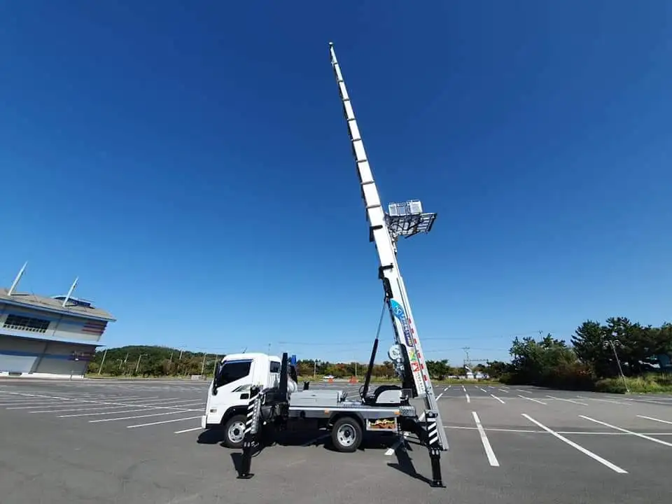 Korea Horyong 28m Aerial Ladder Truck Boom with Hydraulic Drive for ...