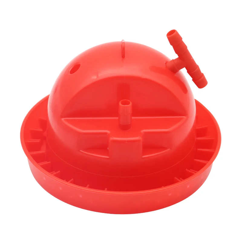 Red Plastic Chicken Water Trough - Automatic Poultry Drinker