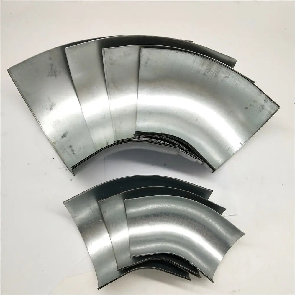 Ventilation Bend Galvanized Spiro Duct Elbow 0.5 mm Thick Duct Fittings ...