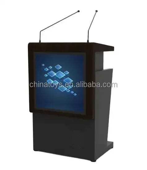 Large Screen Podium Presentation Lectern - Adjustable & Versatile