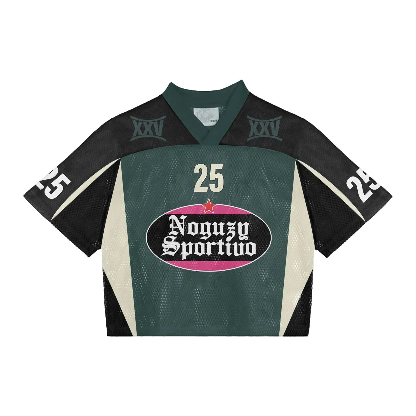 Custom Oversized Boxy Cropped Sublimation Sports Jersey