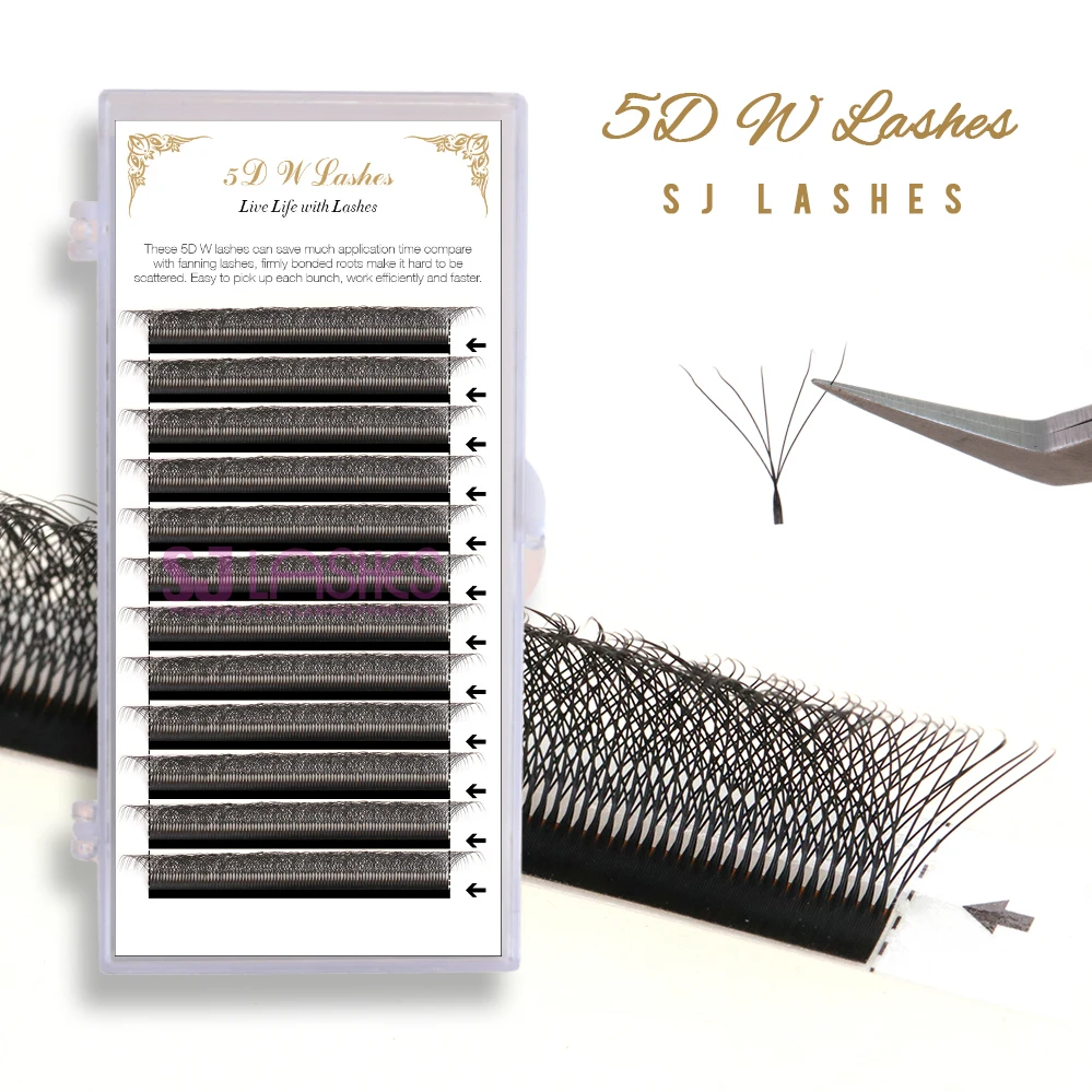 Volume Eyelash W V Yy Shape Extension Individual False Eyelashes 3d 4d ...