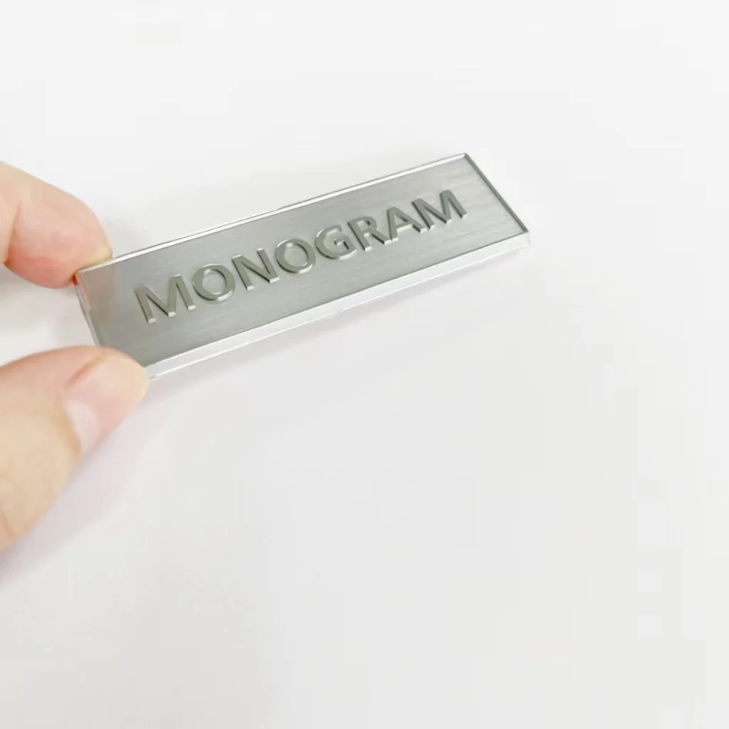Custom Embossed Stainless Steel Nameplates by Haixinda
