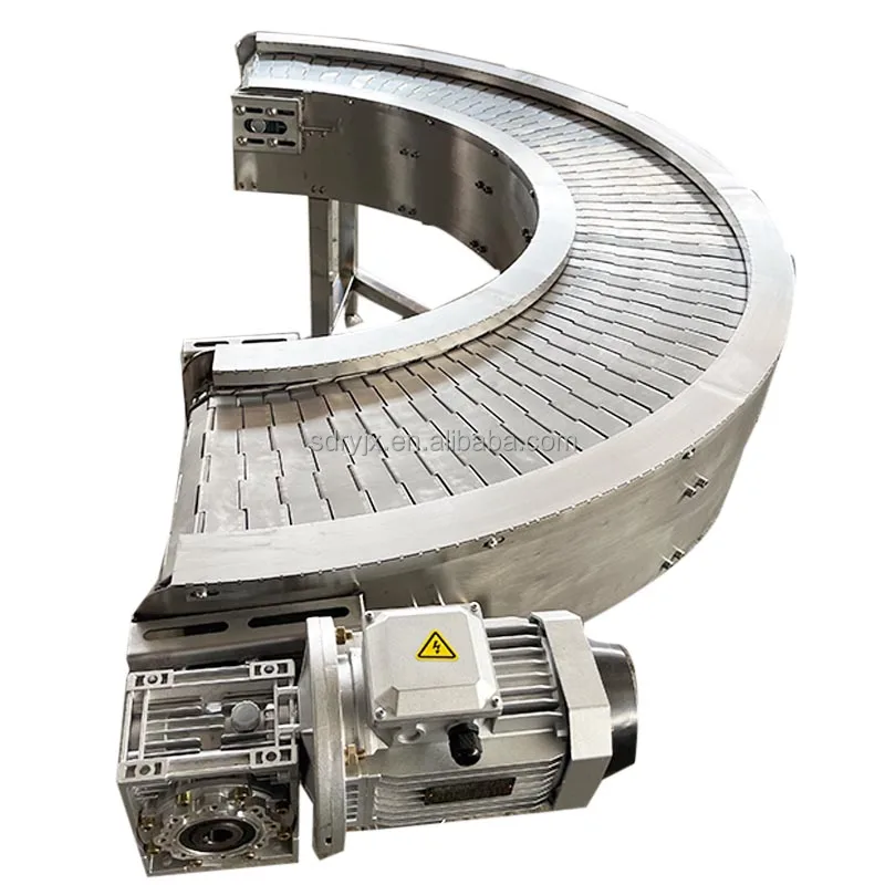 Turn Curve Steel Slat Conveyor System For Sale - Buy Slat Conveyor,Slat ...