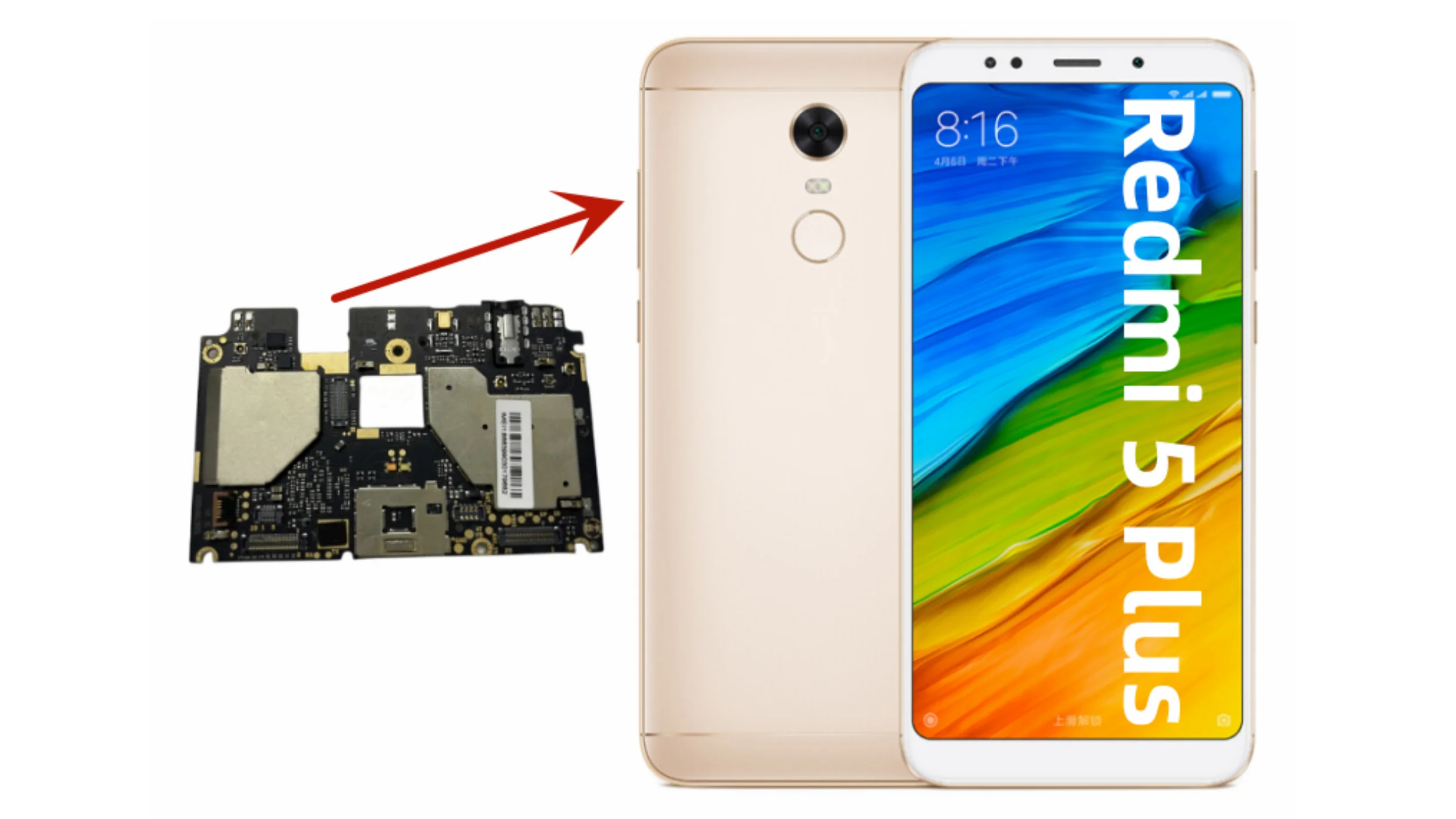 Global Version Android Motherboard With Processor For Redmi 5 Plus ...