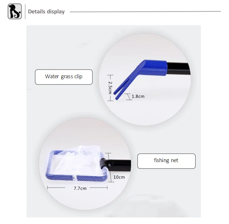 Aquarium Cleaning Tools Aquarium Tank Clean Set Fish Net Gravel Rake ...