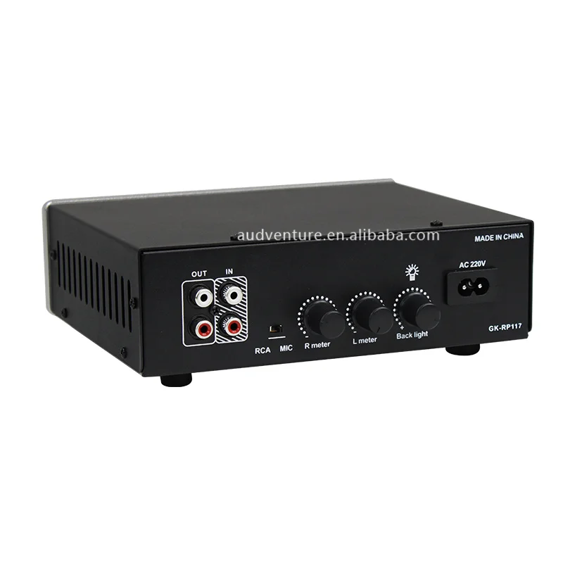 Analog VU Meter Panel - Sound Level Indicator for Amplifiers