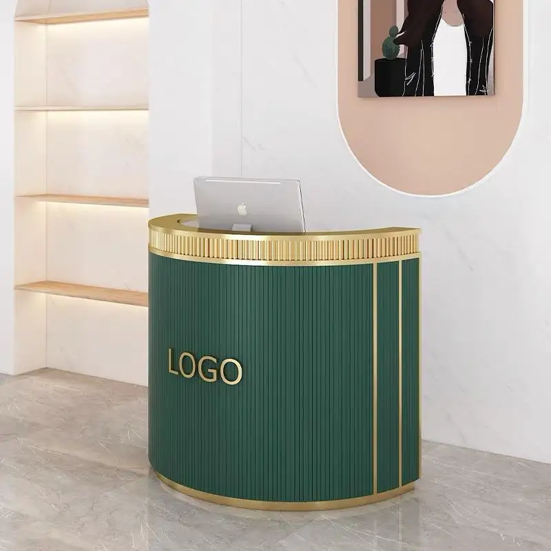 OEM Curved Reception Desk Display Digital Led Counter Promotional ...