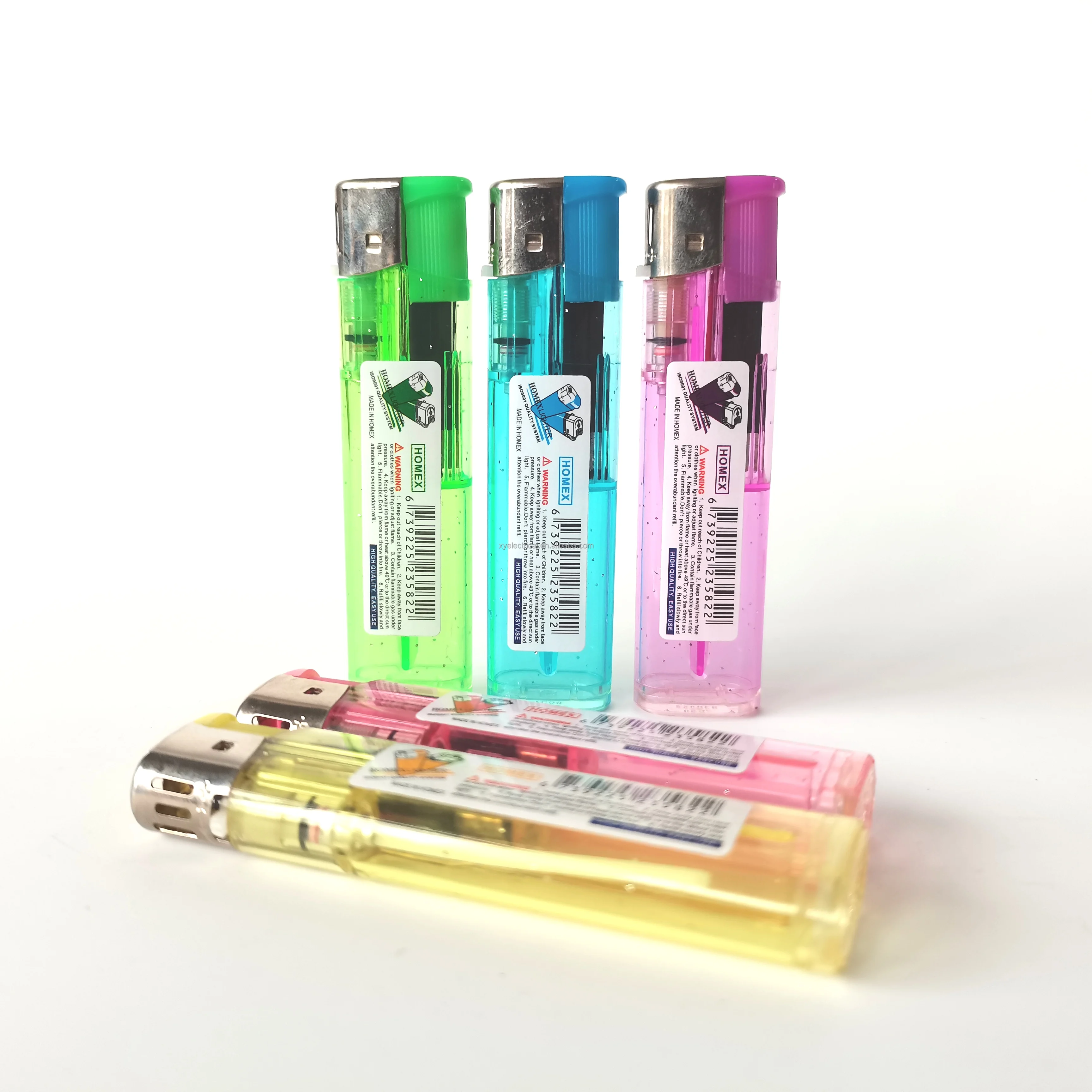 Transparent Plastic Smoking Electronic Lighter - ISO Quality