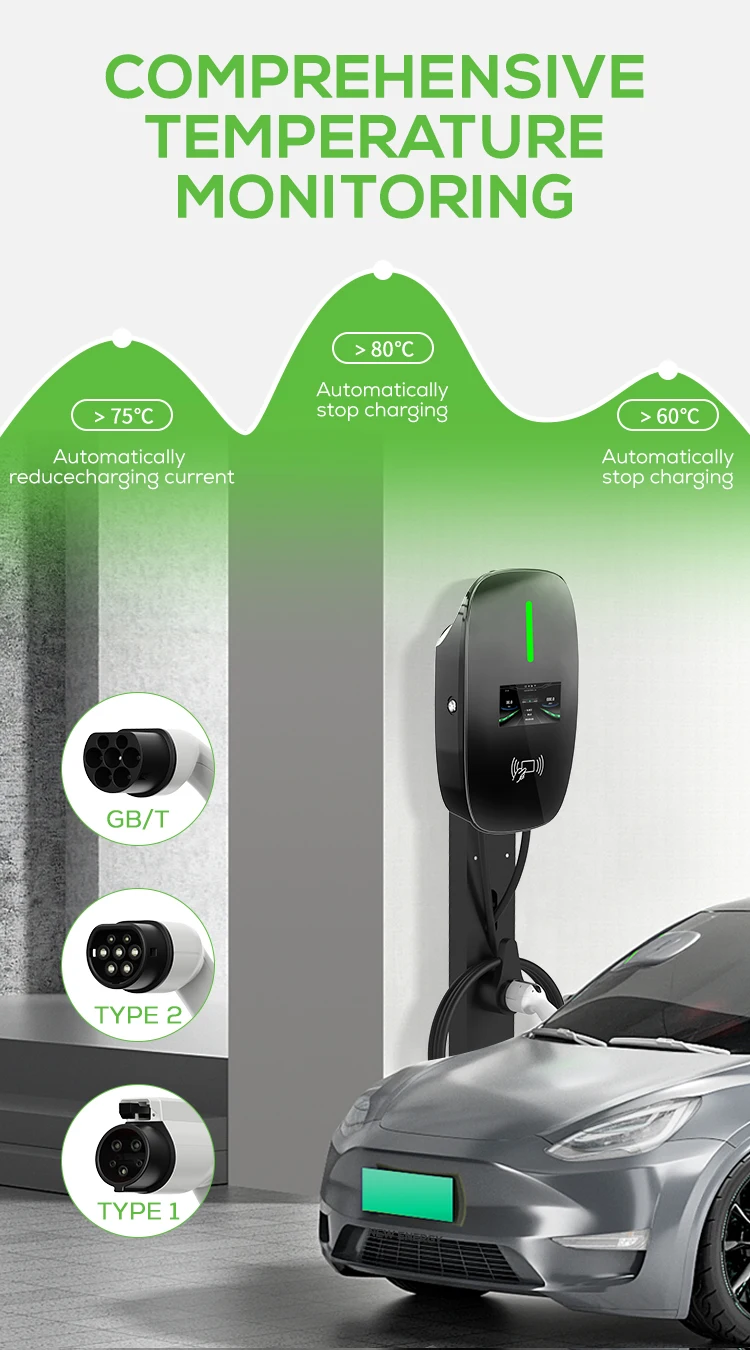 Ovrod 7kw Control With Charing Gun Holder 22kw Ac Ev Fast Charger 16a ...