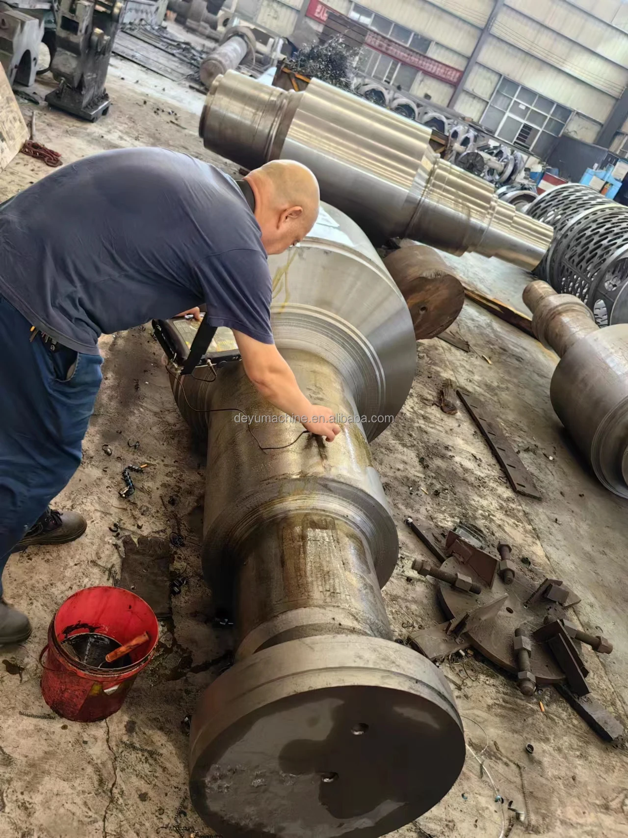 Customized Forging Metal Driving Rotor Shaft Crank Shaft Pto Eccentric ...