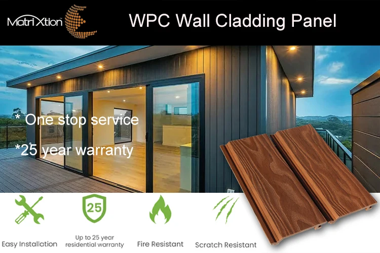 Co-Extrusion WPC Siding Cladding Waterproof Outdoor Decoration Wall ...