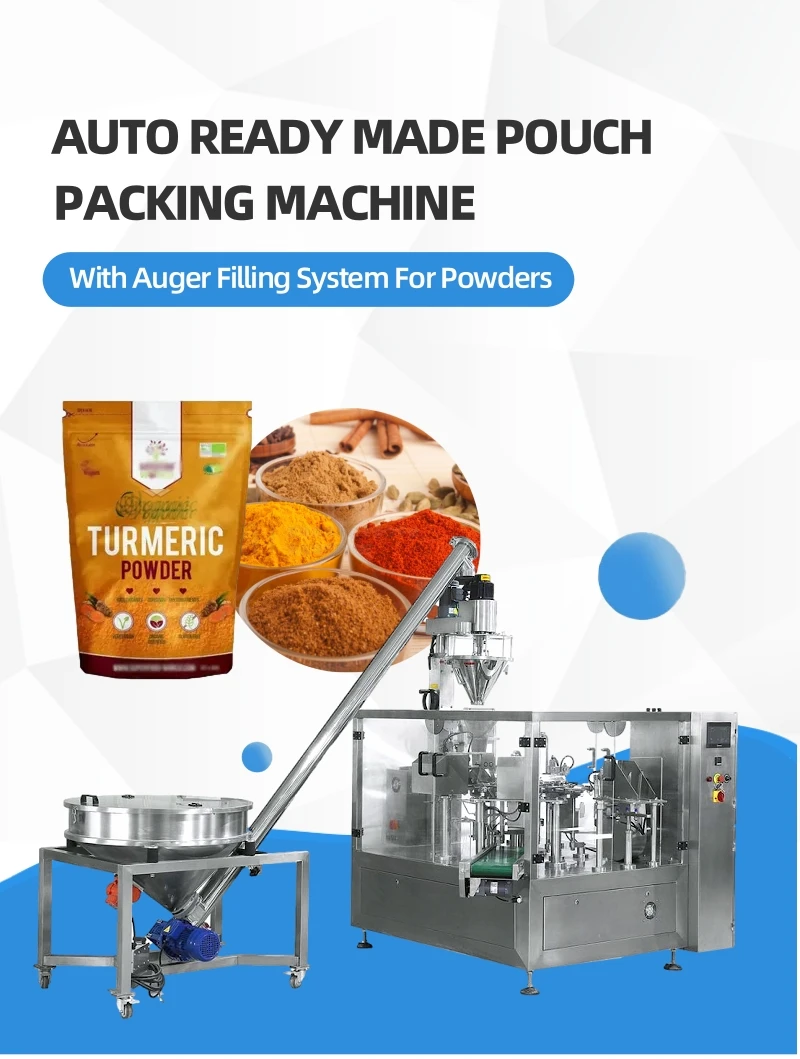 Multi-function Automatic Spice Dried Fruit Powder Stand Up Bag Packing ...