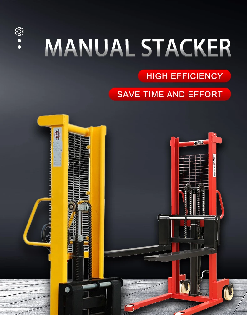Hand Fork Lift 1.5t Manual Stacker 3000kg Explosion-proof Hand Pallet ...
