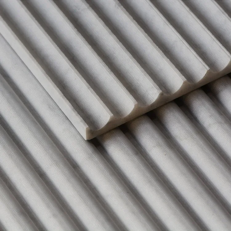 Wall Stone Decoration Marbles Fluted Travertine Tiles Fluted Wall Panel ...
